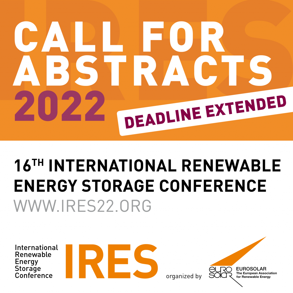 IRES Call for Abstracts – Deadline extended - EUROSOLAR | The European ...